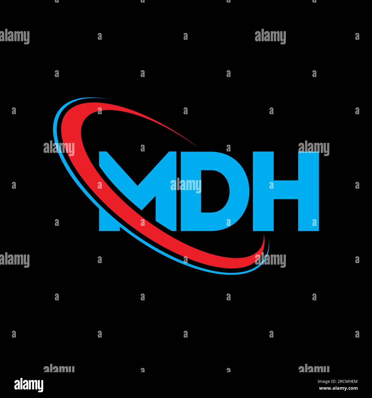 MDH logo. MDH letter. MDH letter logo design. Initials MDH logo linked ...