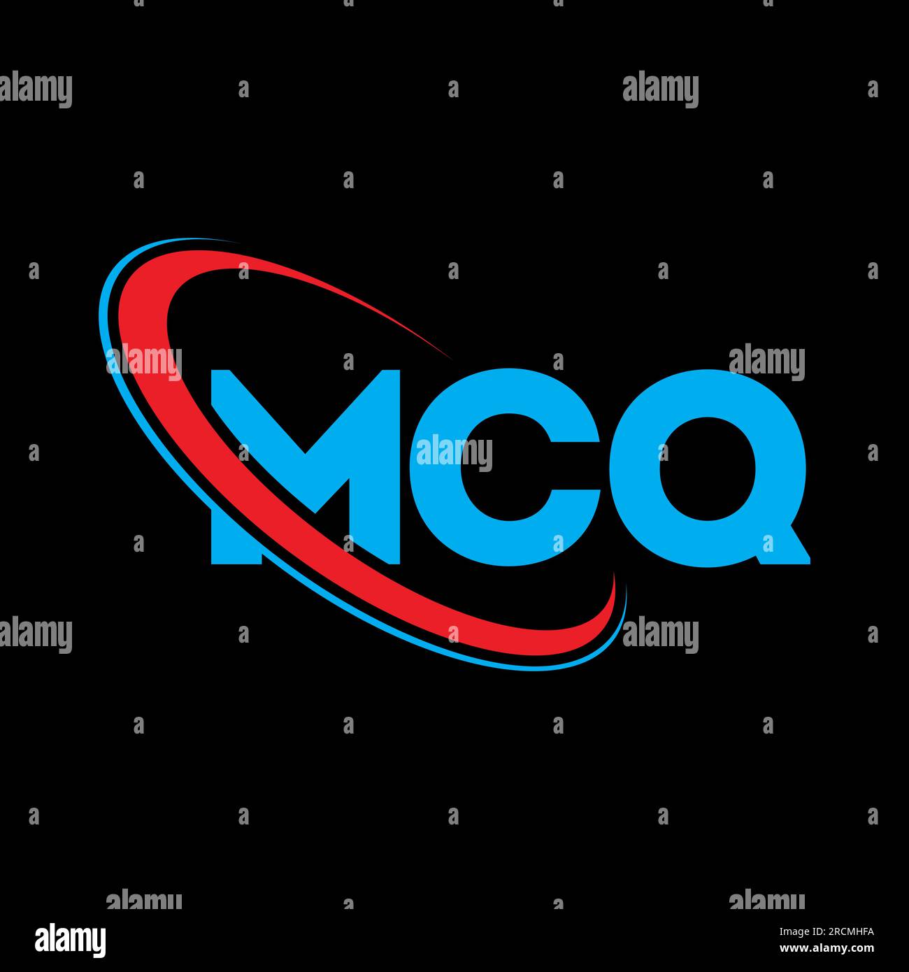 MCQ logo. MCQ letter. MCQ letter logo design. Initials MCQ logo linked ...