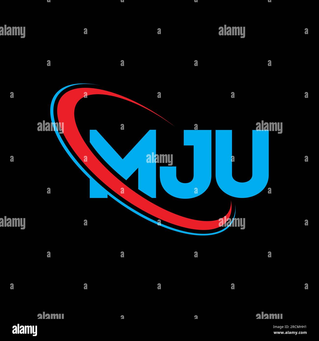 MJU logo. MJU letter. MJU letter logo design. Initials MJU logo linked ...
