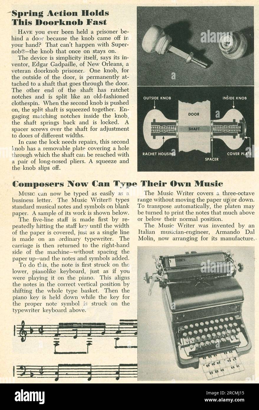 Music notes typewriters hi-res stock photography and images - Alamy