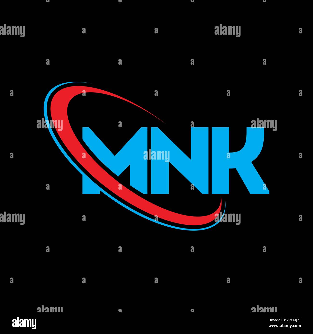 MNK logo. MNK letter. MNK letter logo design. Initials MNK logo linked ...