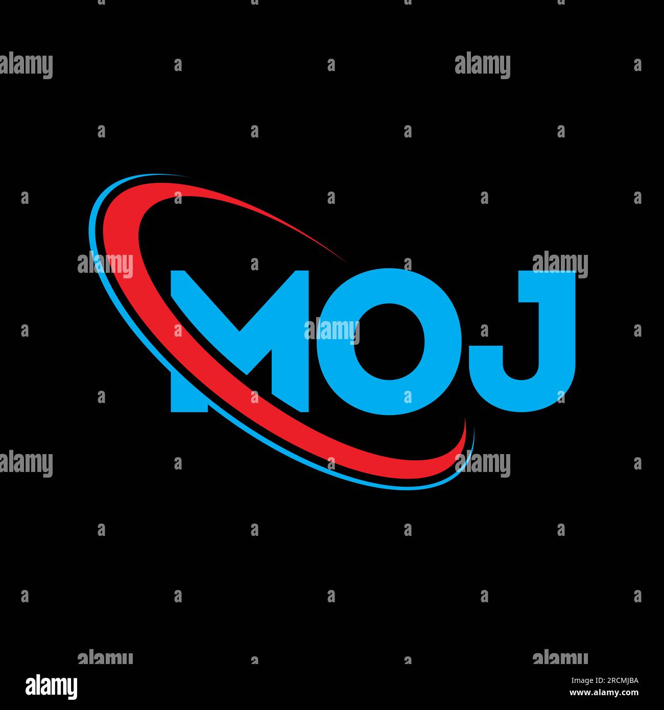 MOJ logo. MOJ letter. MOJ letter logo design. Initials MOJ logo linked ...