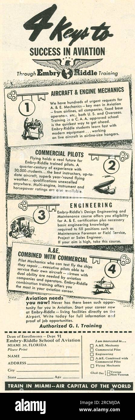 Embry Riddle training - aviation engineers, pilots training. Advert in ... Embry Riddle training - aviation engineers, pilots training. Advert in ...