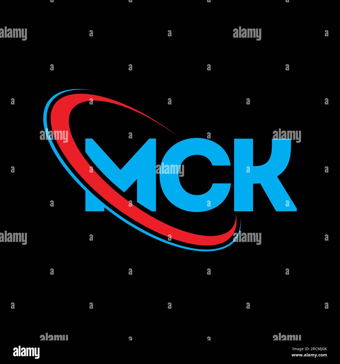 MCK logo. MCK letter. MCK letter logo design. Initials MCK logo linked ...