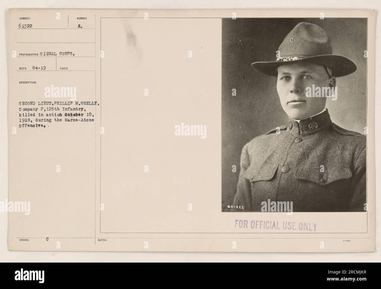 Second Lieutenant Phillip M. Shelly, from Company F of the 125th ...