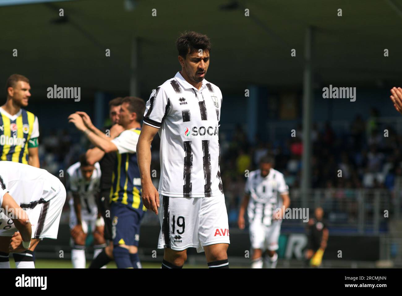 Saint Petersburg, Russia. 15th July, 2023. Azar Salahly (19) of Neftci ...