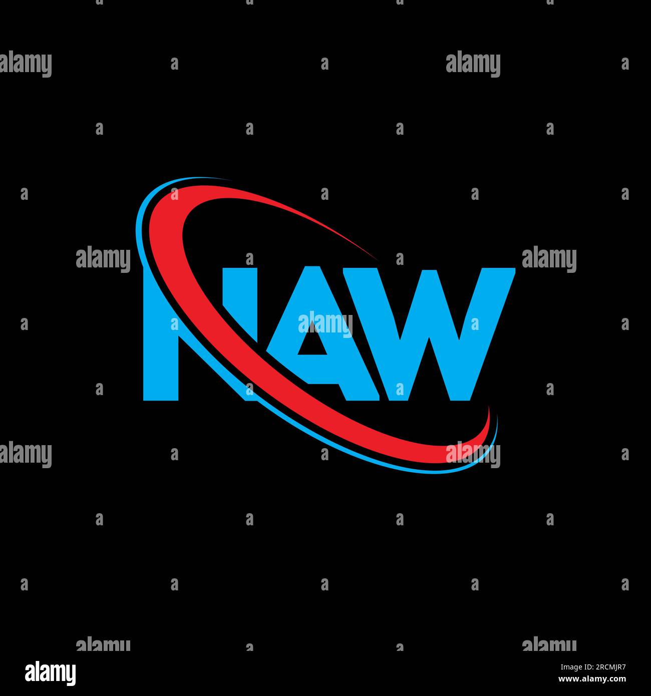 NAW logo. NAW letter. NAW letter logo design. Initials NAW logo linked ...