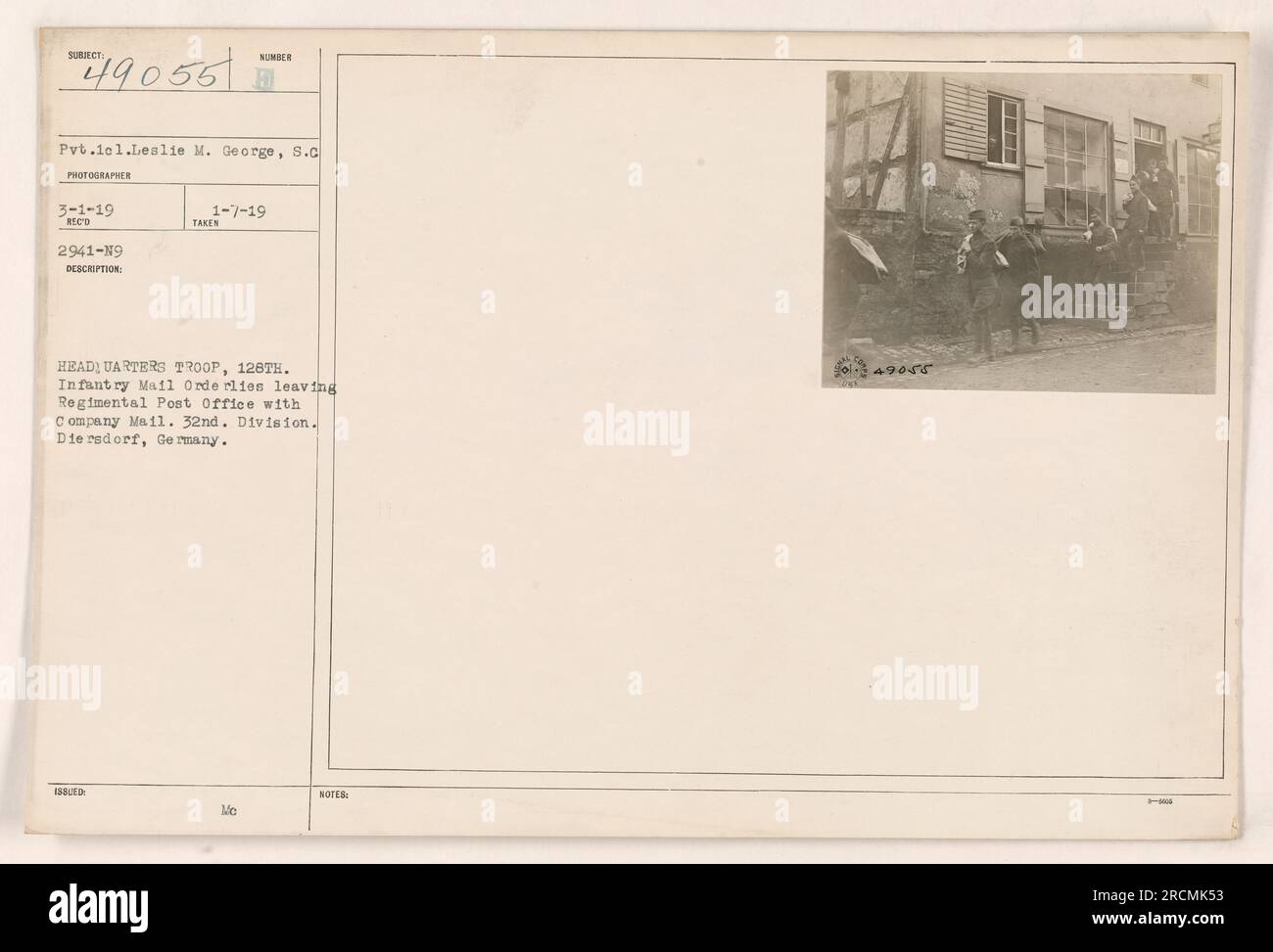 Headquarters troop 128th infantry hi-res stock photography and images ...