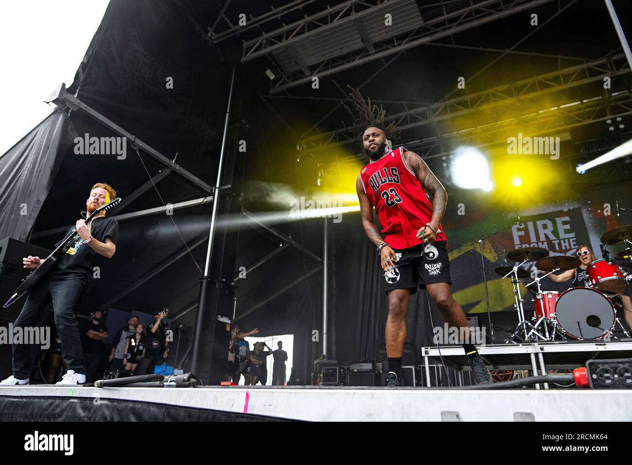 AJ Channer of Fire from the Gods performs at Inkcarceration Music and ...