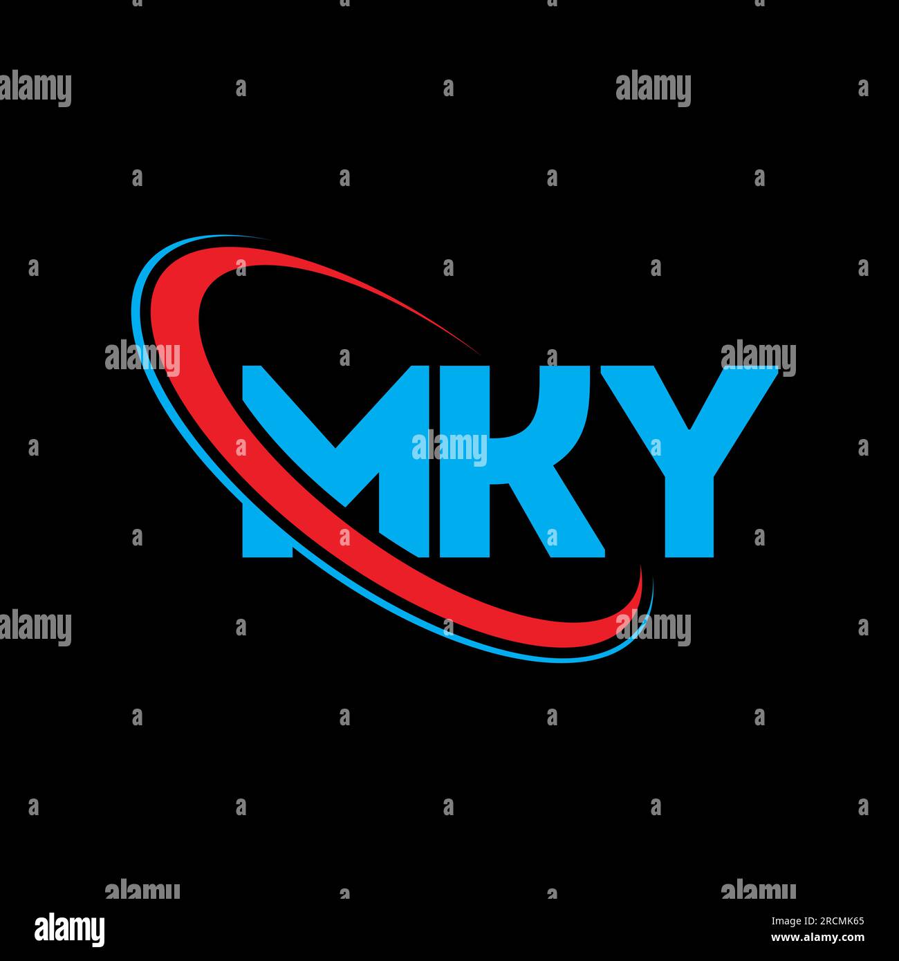 MKY logo. MKY letter. MKY letter logo design. Initials MKY logo linked ...