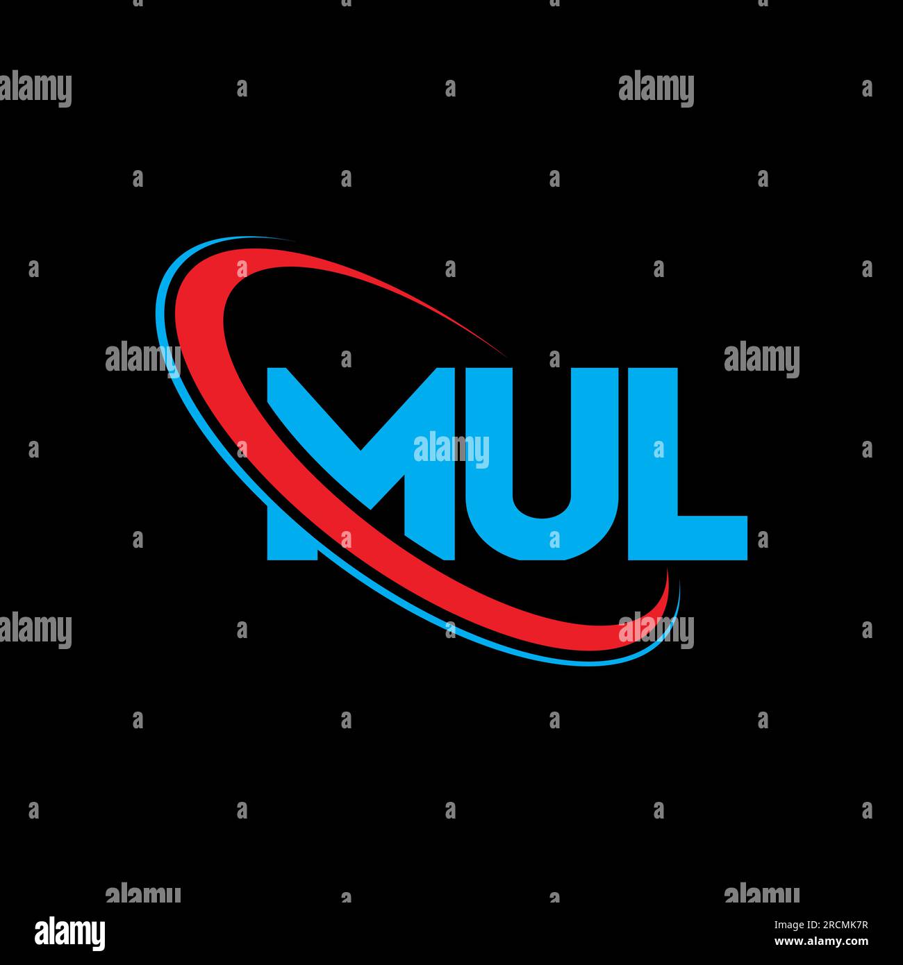 MUL logo. MUL letter. MUL letter logo design. Initials MUL logo linked ...