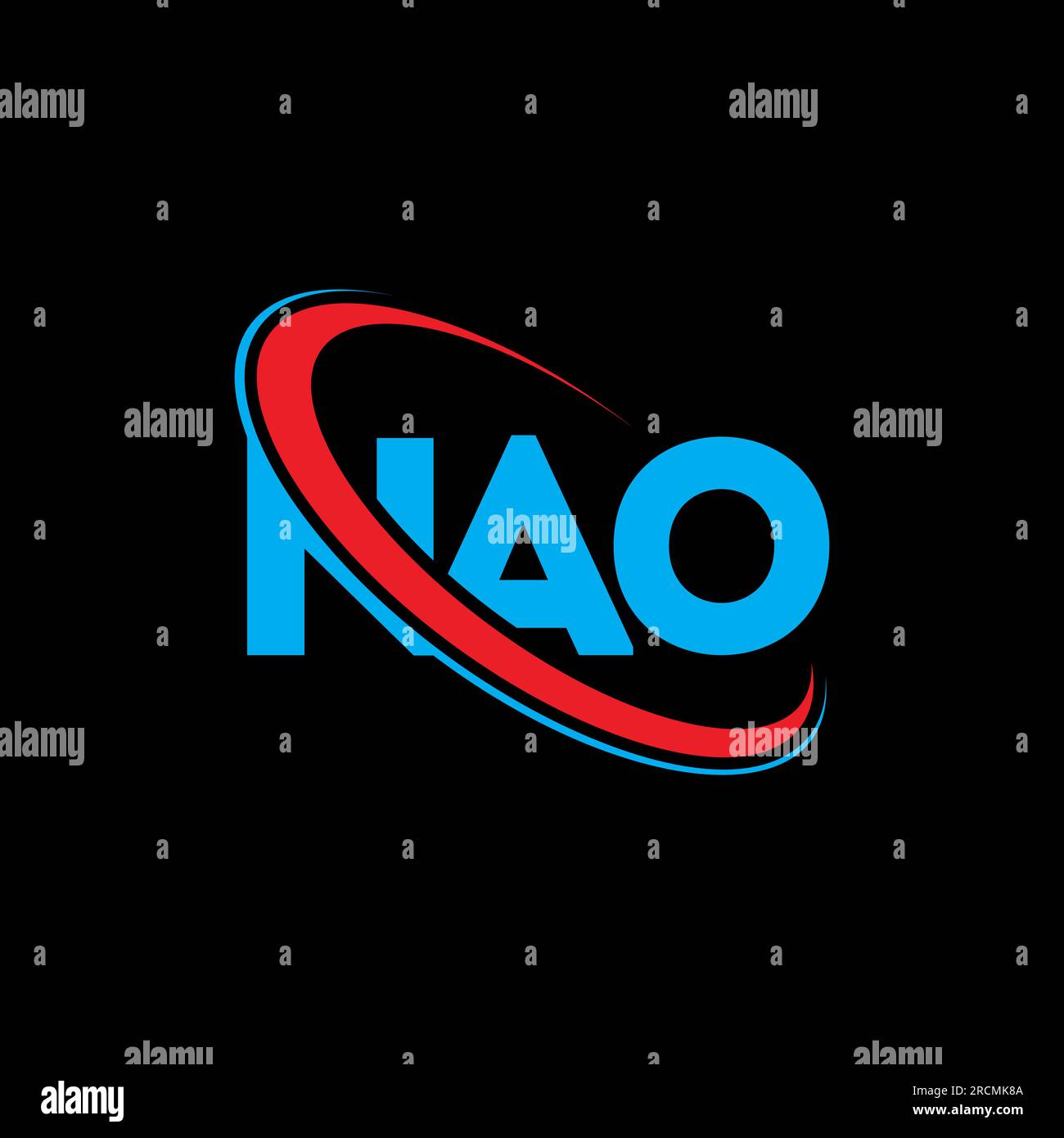 NAO logo. NAO letter. NAO letter logo design. Initials NAO logo linked ...