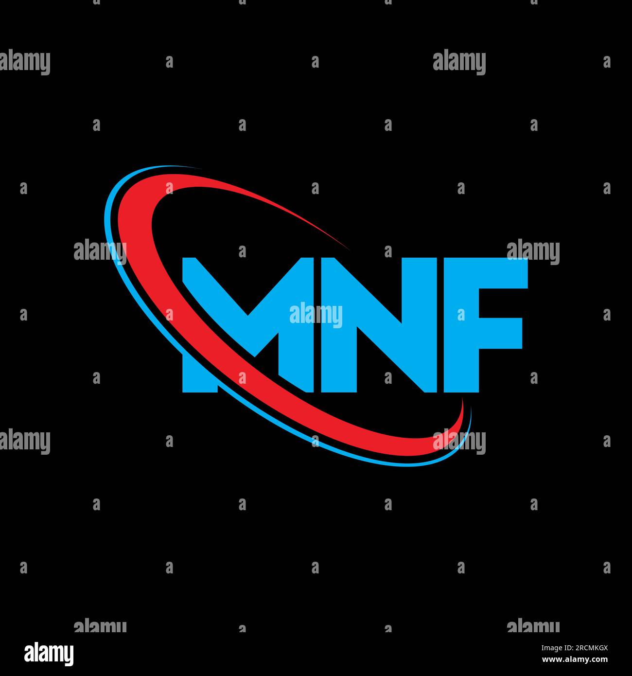 MNF logo. MNF letter. MNF letter logo design. Initials MNF logo linked with circle and uppercase ...