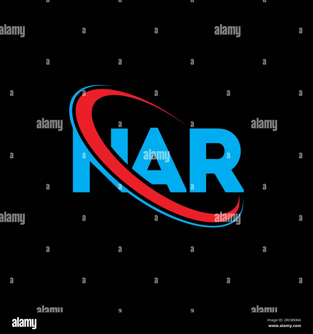 NAR logo. NAR letter. NAR letter logo design. Initials NAR logo linked ...