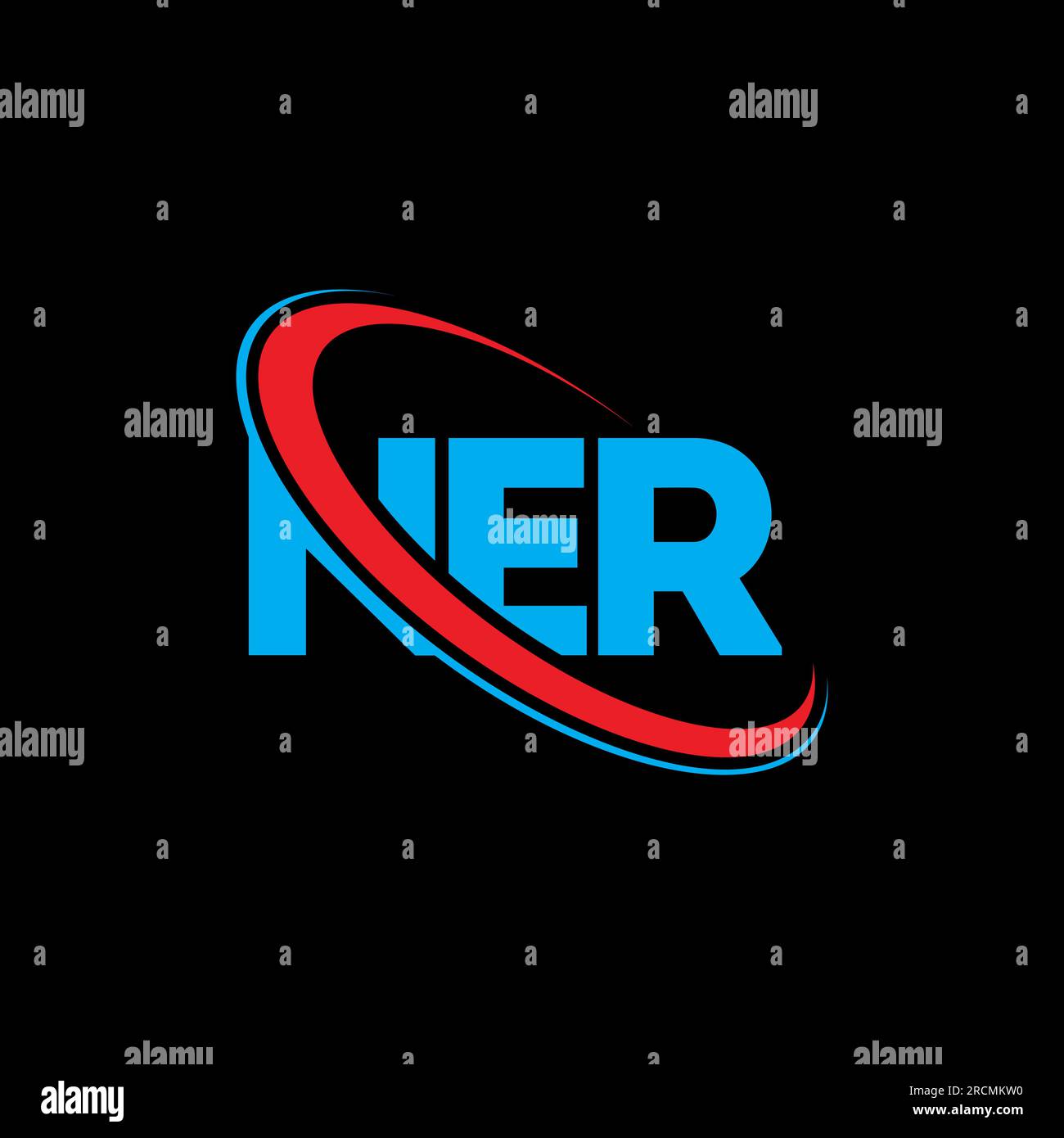 NER logo. NER letter. NER letter logo design. Initials NER logo linked ...