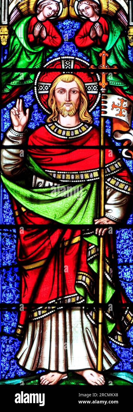 The Resurrection of Jesus Christ, stained glass window, by William ...