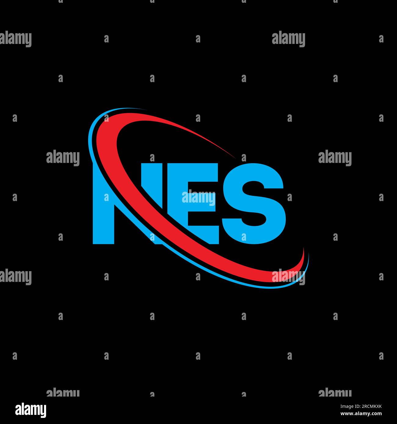 NES logo. NES letter. NES letter logo design. Initials NES logo linked ...