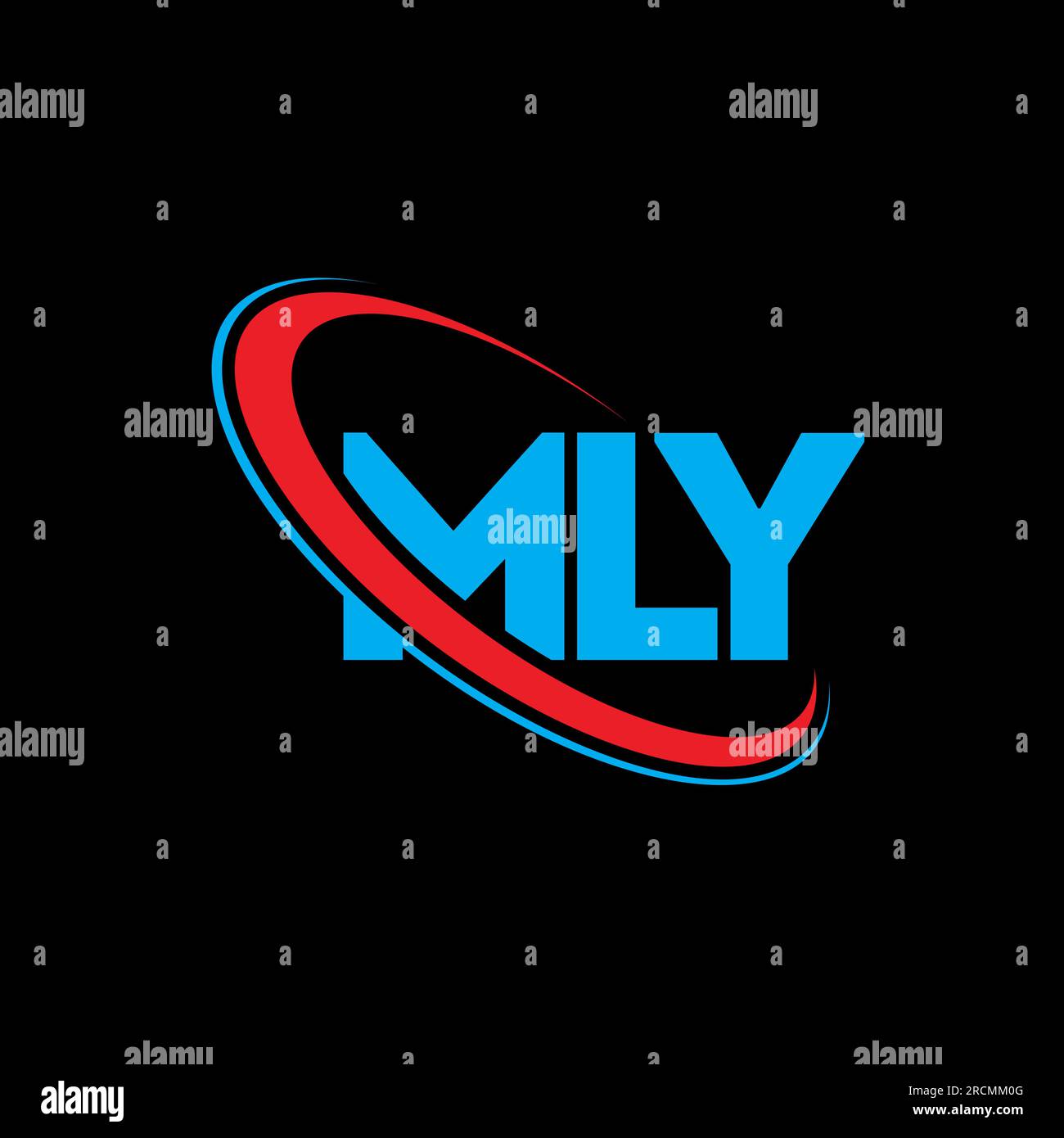 MLY logo. MLY letter. MLY letter logo design. Initials MLY logo linked ...