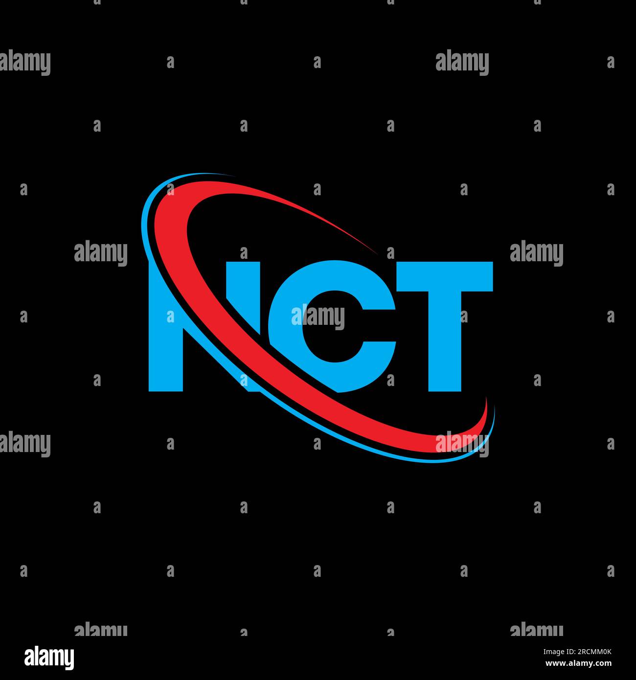 NCT logo. NCT letter. NCT letter logo design. Initials NCT logo linked ...
