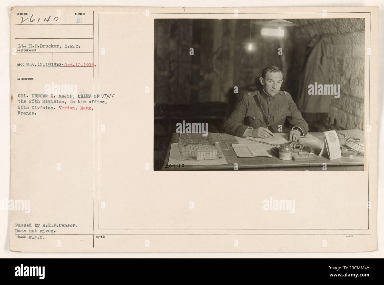 Lt col duncan major in world war one hi-res stock photography and ...