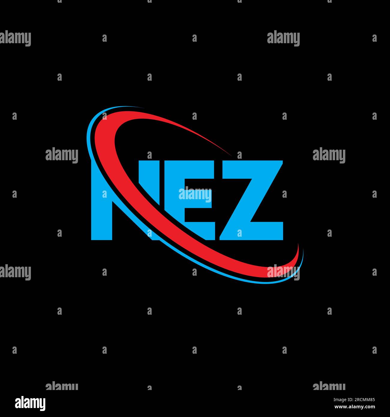 NEZ logo. NEZ letter. NEZ letter logo design. Initials NEZ logo linked ...