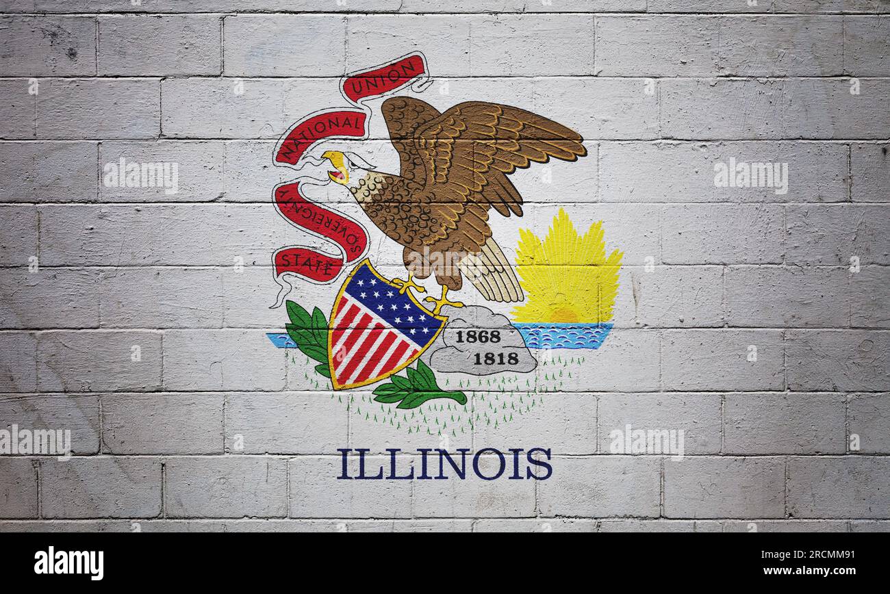 Illinois state building with flag hi-res stock photography and images ...