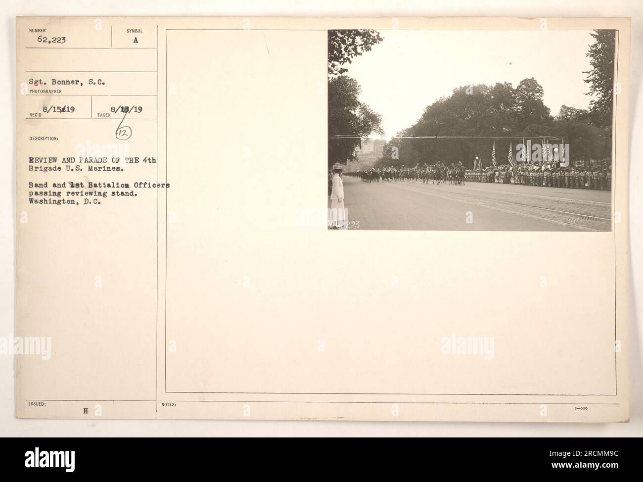 Review and parade of 4th brigade u s marines hi-res stock photography ...