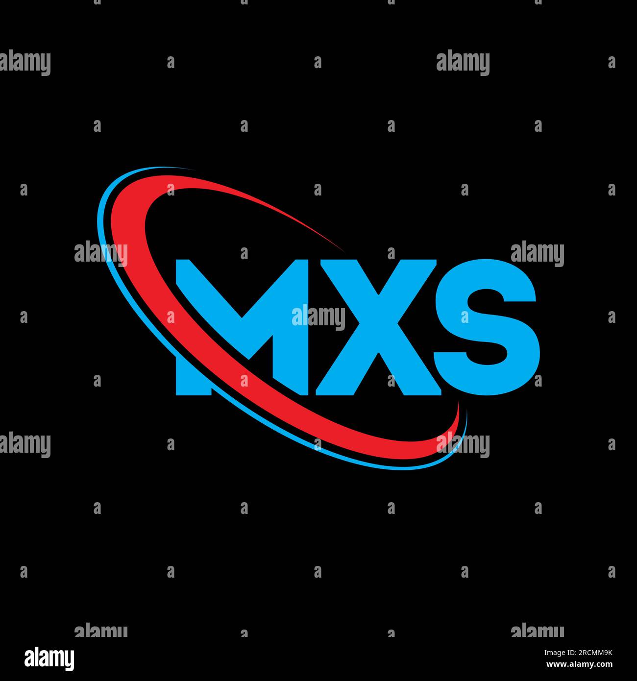 MXS logo. MXS letter. MXS letter logo design. Initials MXS logo linked ...