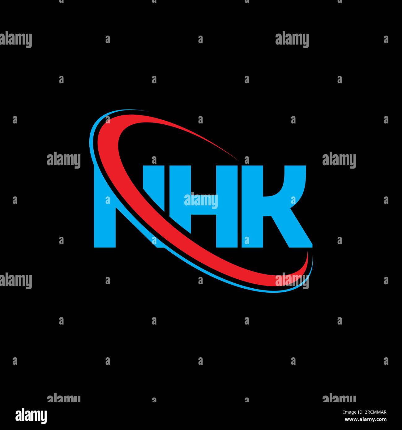 NHK logo. NHK letter. NHK letter logo design. Initials NHK logo linked ...