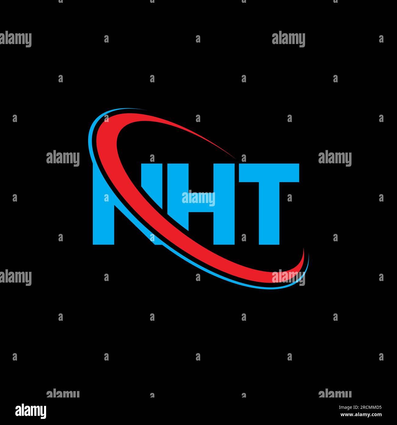 NHT logo. NHT letter. NHT letter logo design. Initials NHT logo linked ...