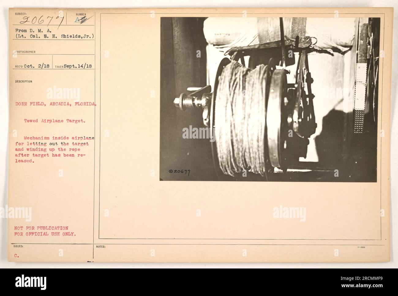 Caption: Mechanism inside an airplane at Dorr Field in Arcadia, Florida ...