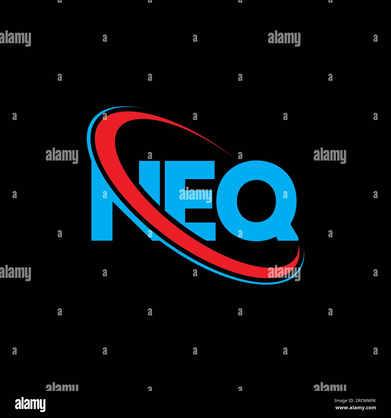 NEQ logo. NEQ letter. NEQ letter logo design. Initials NEQ logo linked ...