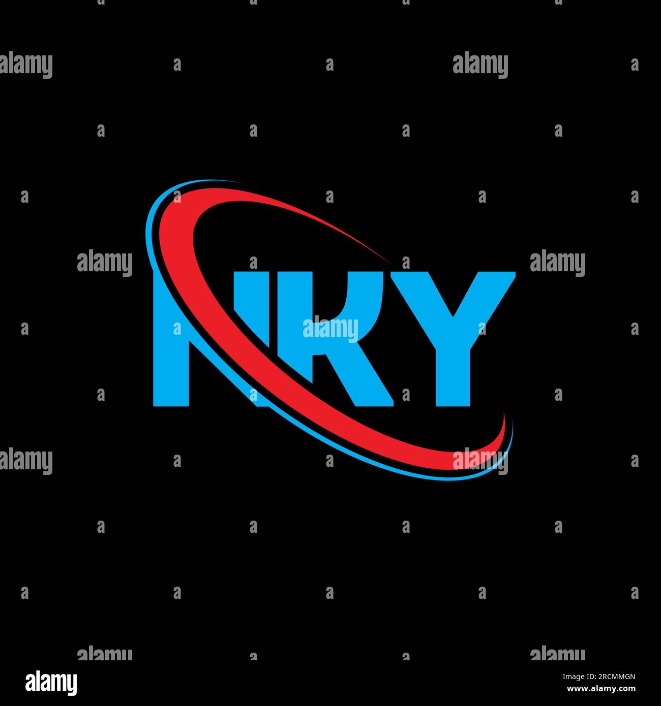 NKY logo. NKY letter. NKY letter logo design. Initials NKY logo linked ...