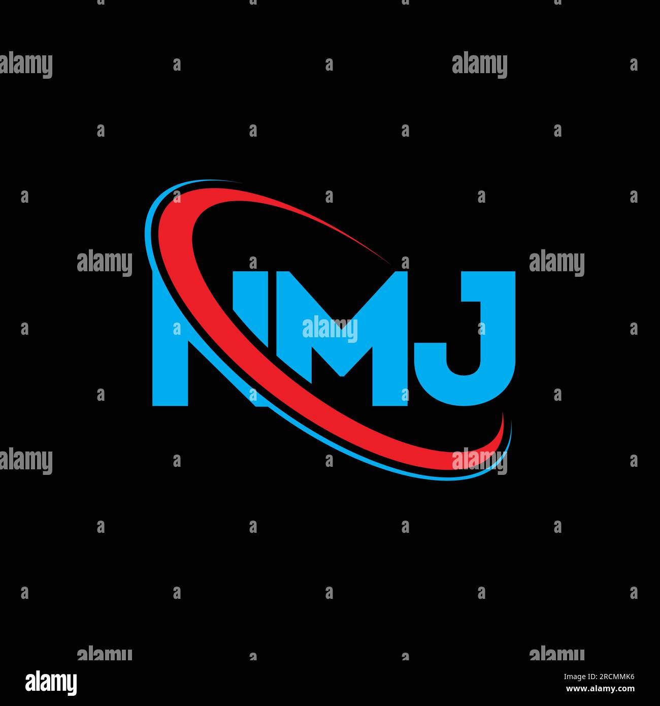 NMJ logo. NMJ letter. NMJ letter logo design. Initials NMJ logo linked ...