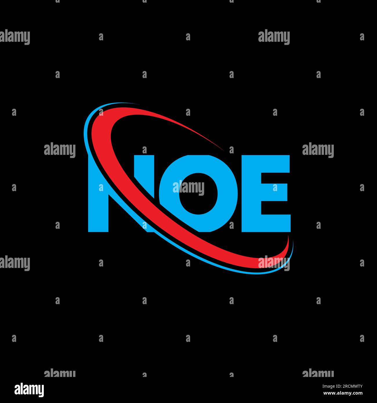 NOE logo. NOE letter. NOE letter logo design. Initials NOE logo linked ...