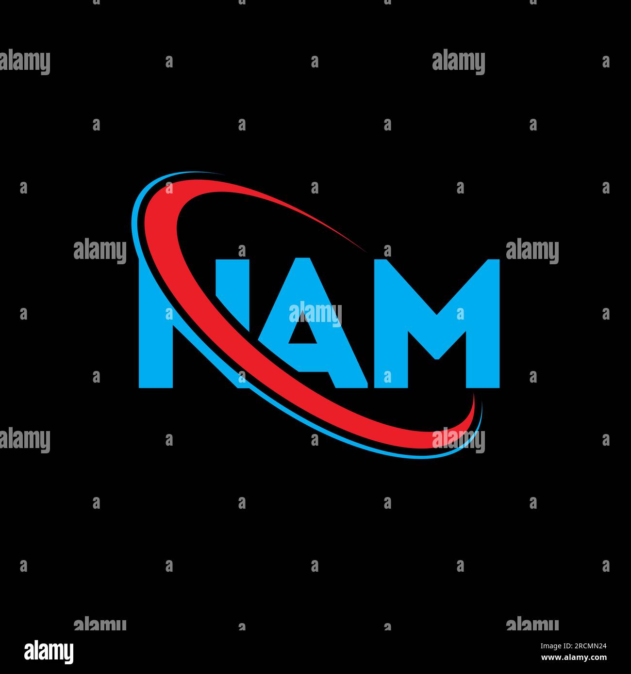 NAM logo. NAM letter. NAM letter logo design. Initials NAM logo linked ...