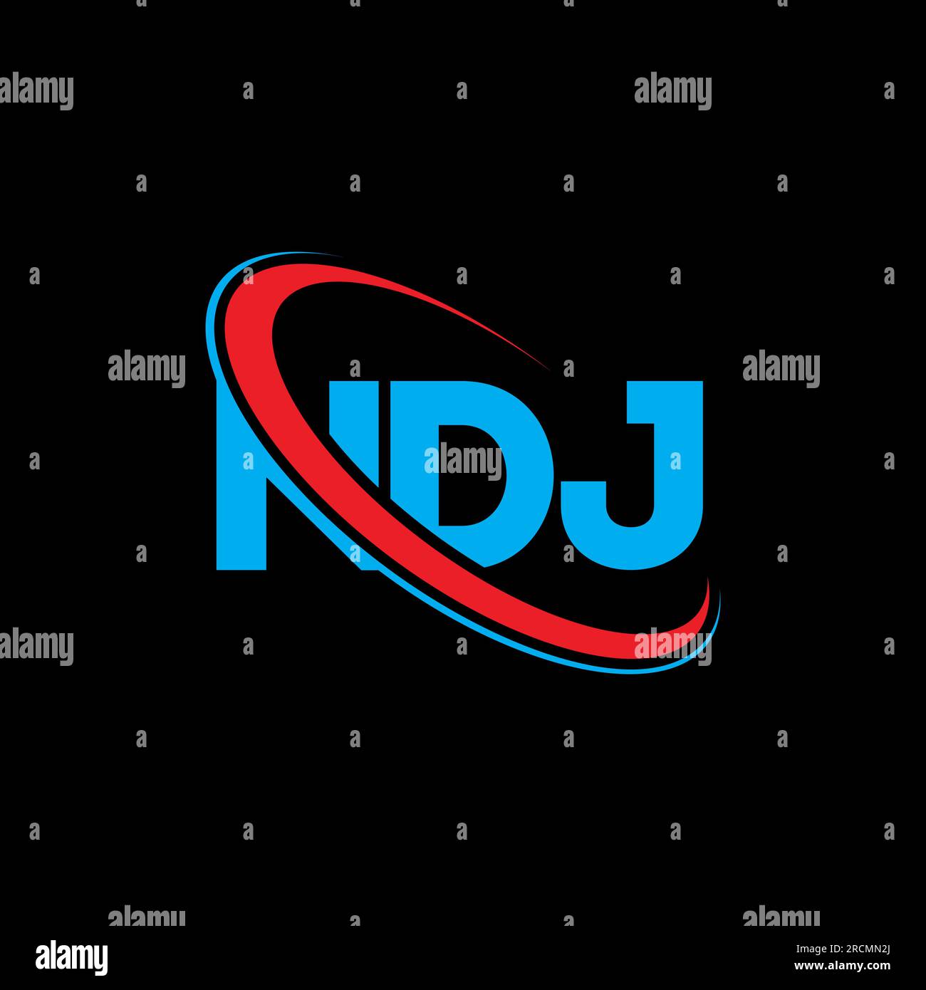 NDJ logo. NDJ letter. NDJ letter logo design. Initials NDJ logo linked ...