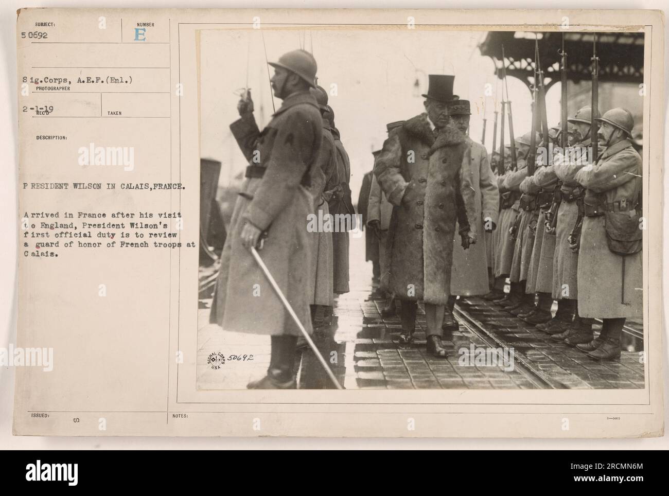President wilson on military duty hi-res stock photography and images ...