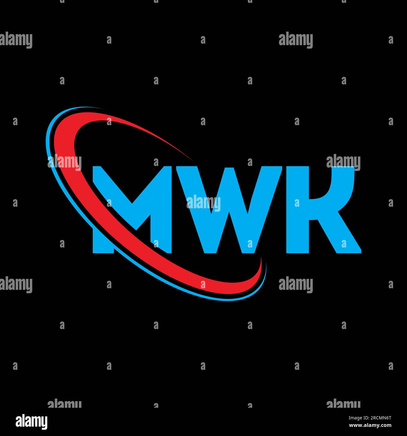 MWK logo. MWK letter. MWK letter logo design. Initials MWK logo linked ...