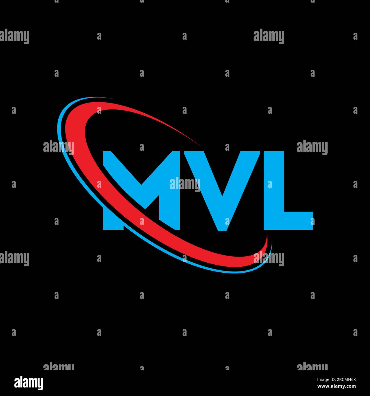 MVL logo. MVL letter. MVL letter logo design. Initials MVL logo linked ...