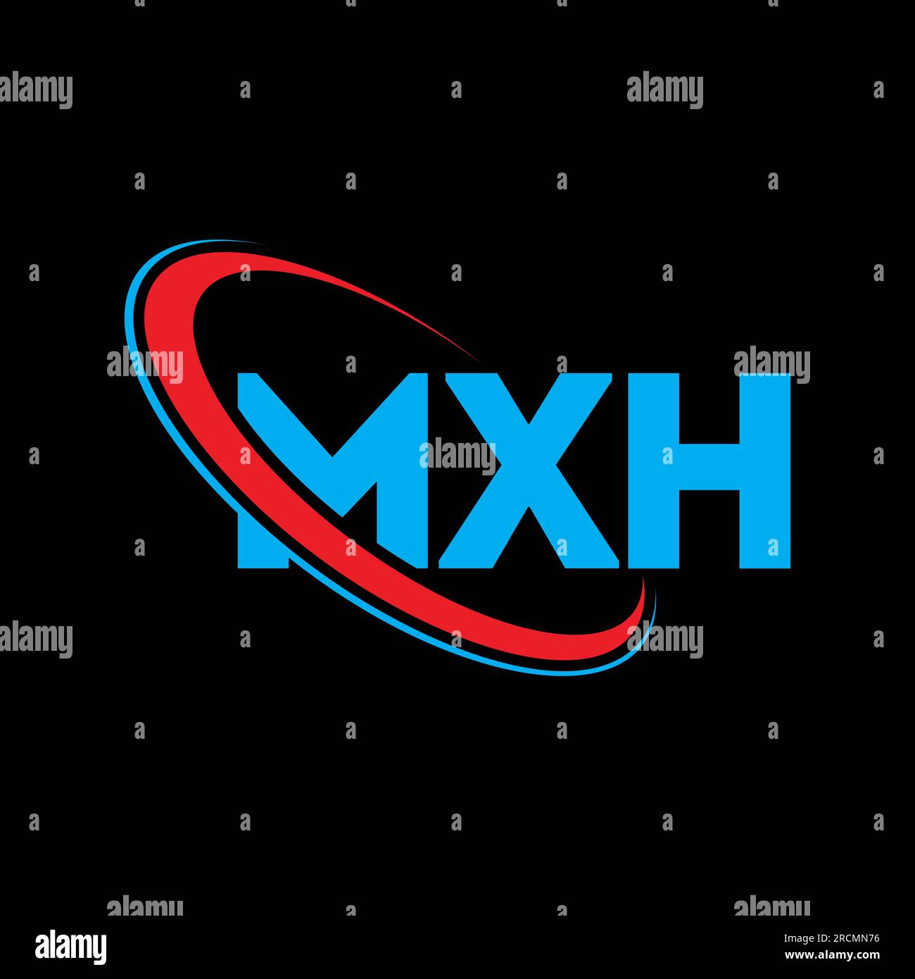 MXH logo. MXH letter. MXH letter logo design. Initials MXH logo linked ...