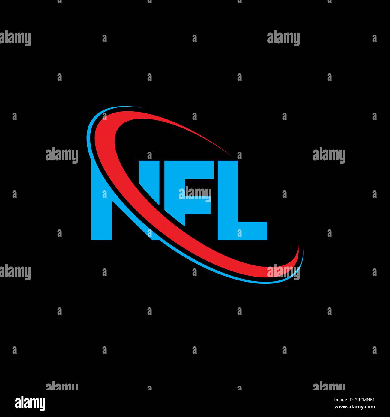 NFL logo. NFL letter. NFL letter logo design. Initials NFL logo linked ...