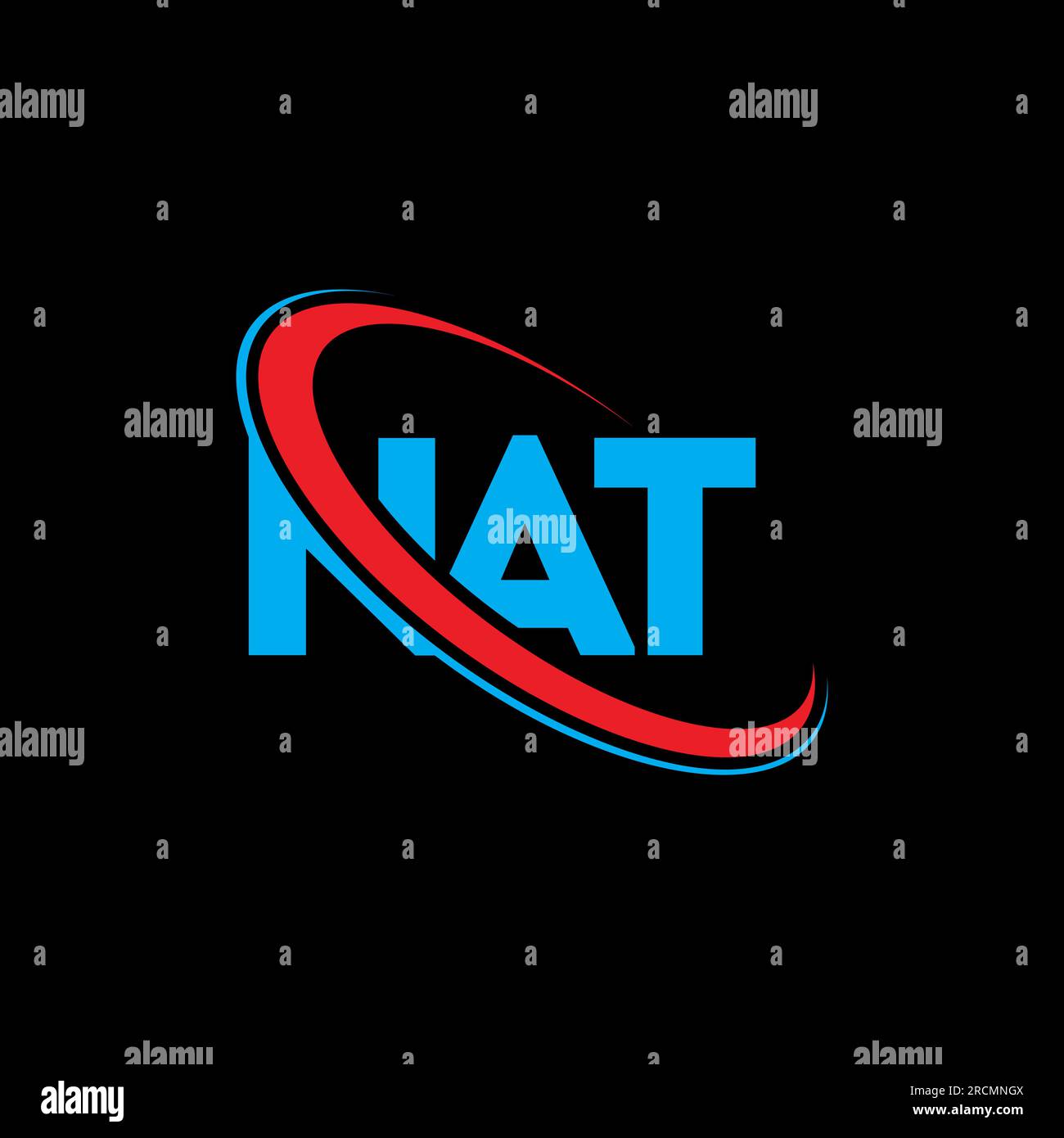 NAT logo. NAT letter. NAT letter logo design. Initials NAT logo linked ...