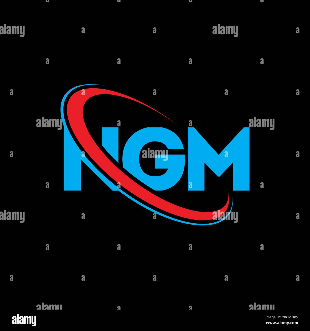 NGM logo. NGM letter. NGM letter logo design. Initials NGM logo linked ...