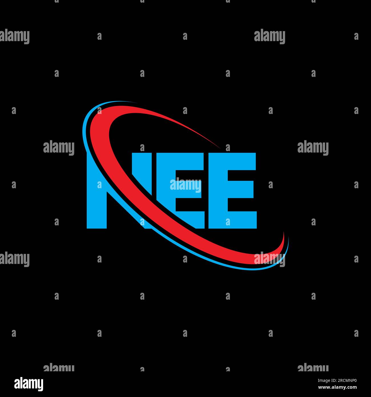 NEE logo. NEE letter. NEE letter logo design. Initials NEE logo linked ...