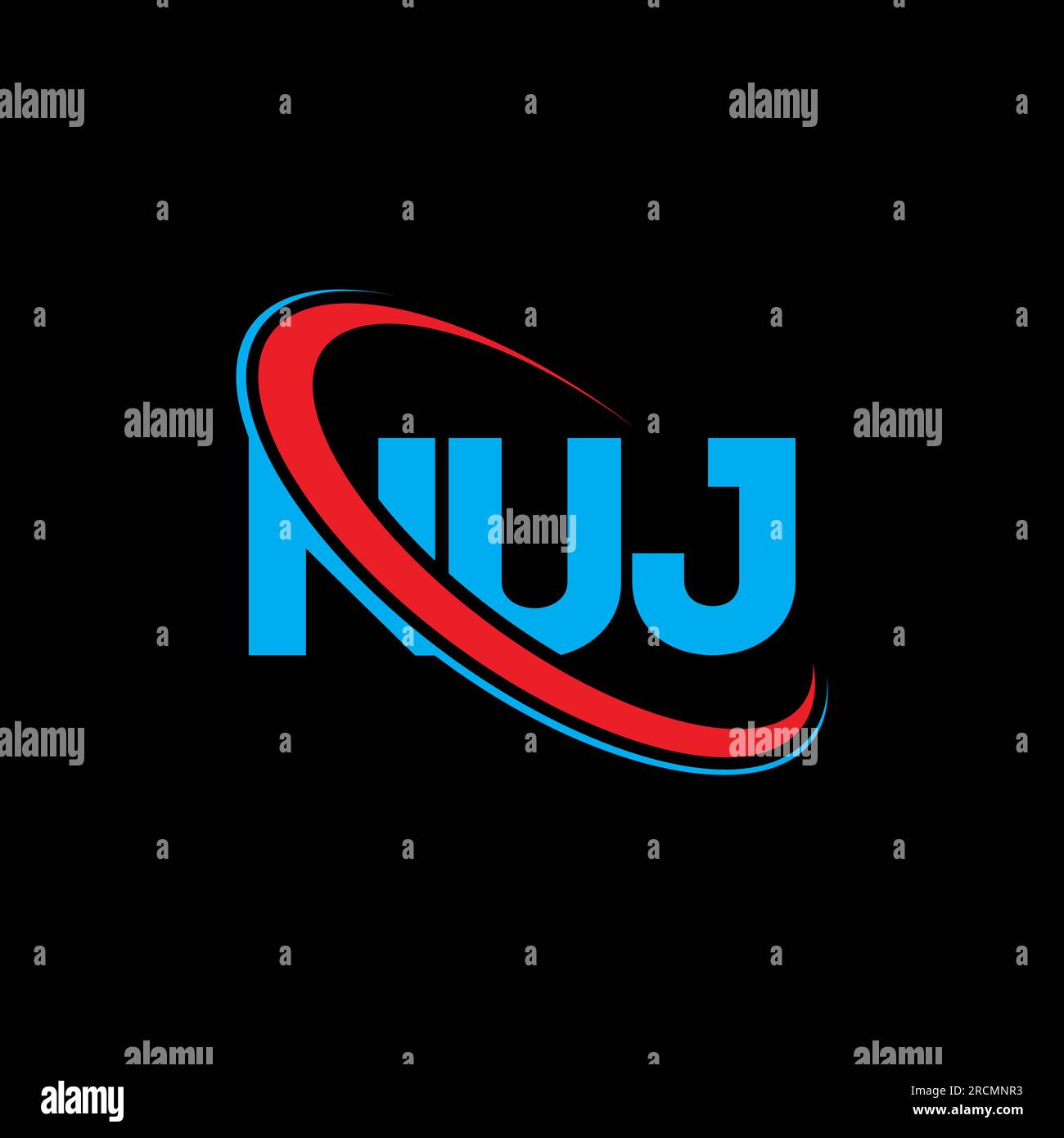 NUJ logo. NUJ letter. NUJ letter logo design. Initials NUJ logo linked ...