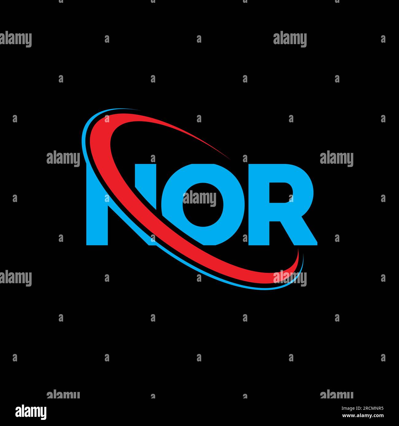 NOR logo. NOR letter. NOR letter logo design. Initials NOR logo linked ...