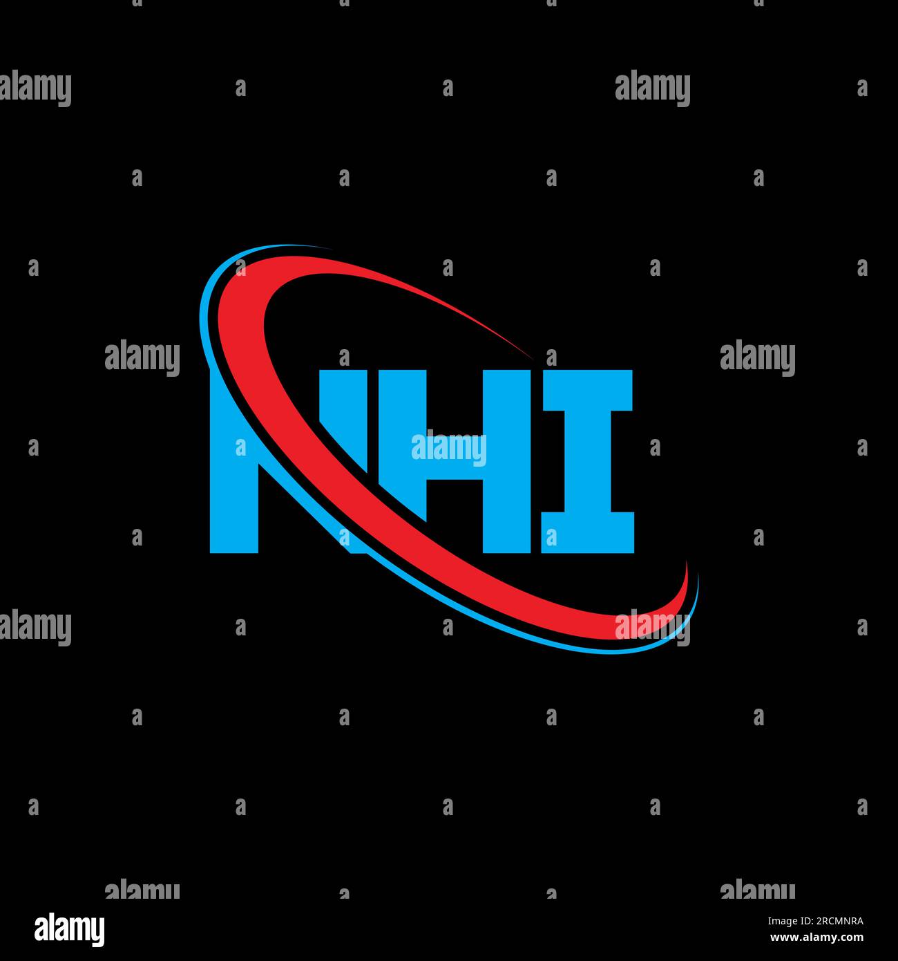 NHI logo. NHI letter. NHI letter logo design. Initials NHI logo linked ...