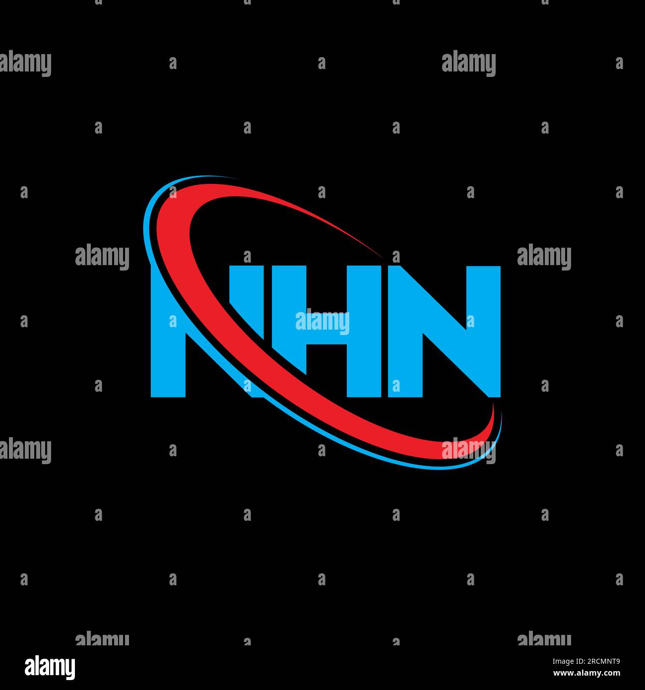 NHN logo. NHN letter. NHN letter logo design. Initials NHN logo linked ...