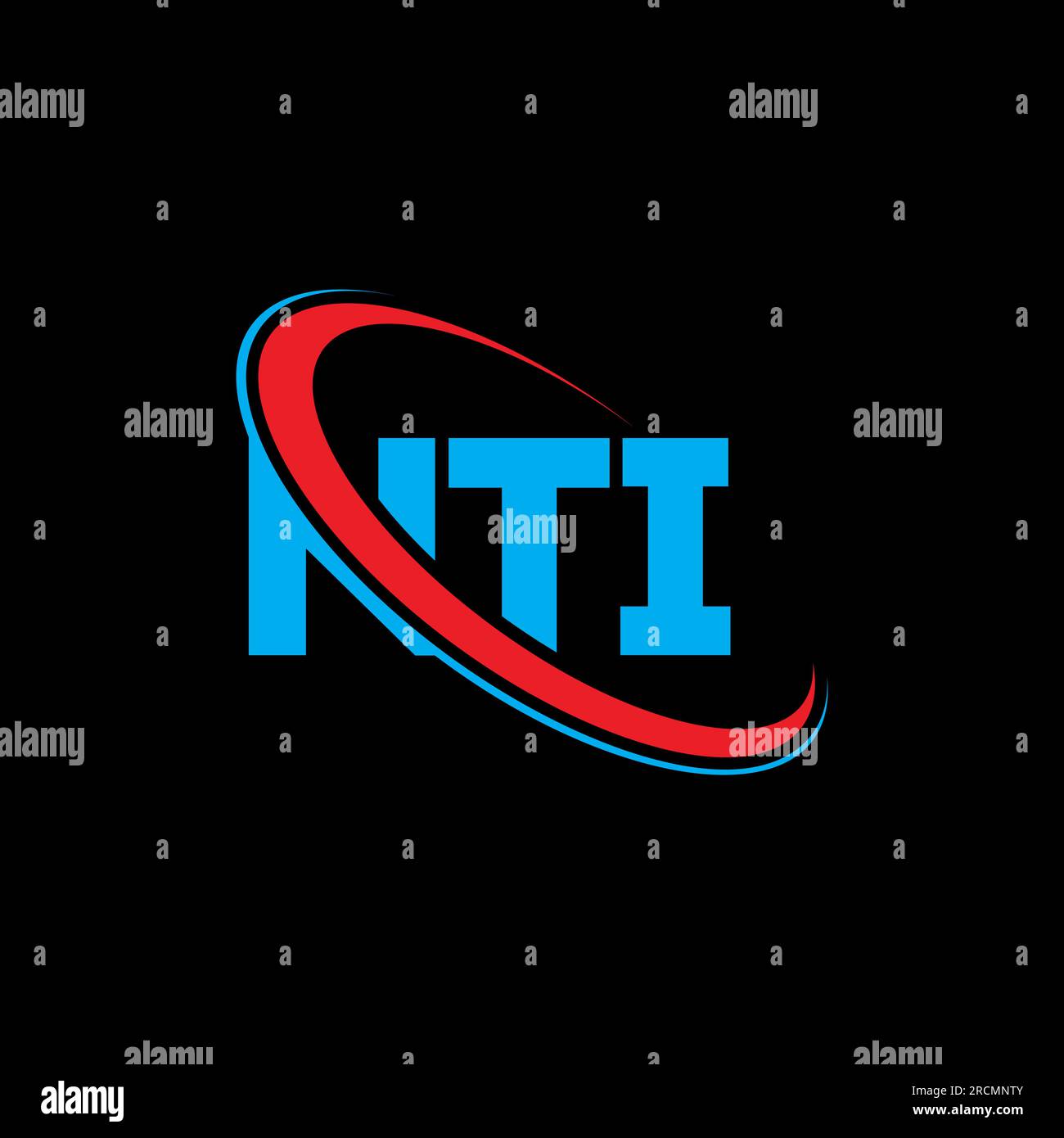 NTI logo. NTI letter. NTI letter logo design. Initials NTI logo linked ...